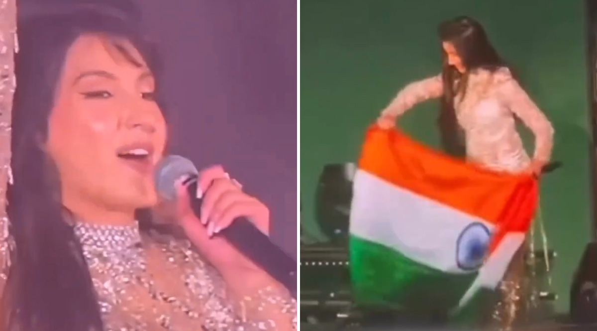 Nora Fatehi waves the Indian Flag at the FIFA event in Doha; says, 'JAI ...